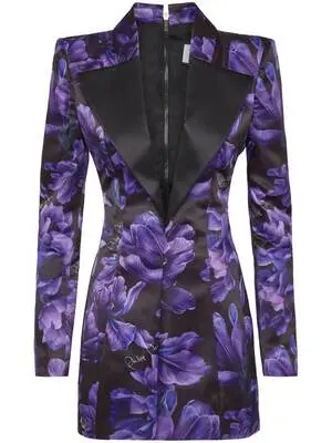 Philipp Plein Duchesse Floral-print Minidress