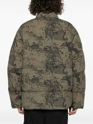 REPRESENT Logo-embroidered Camouflage Puffer Jacket