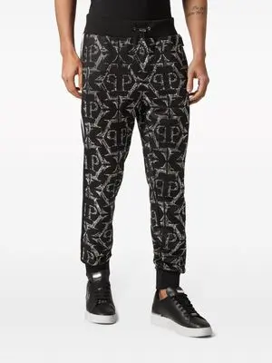 Philipp Plein Logo-print Cotton Track Pants