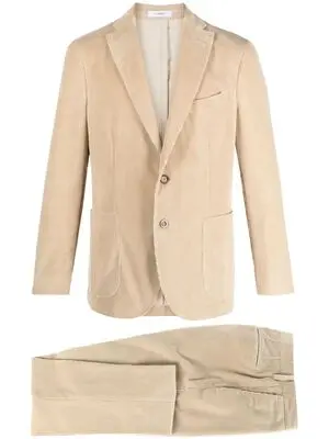 Boglioli Single-breasted Corduroy Suit