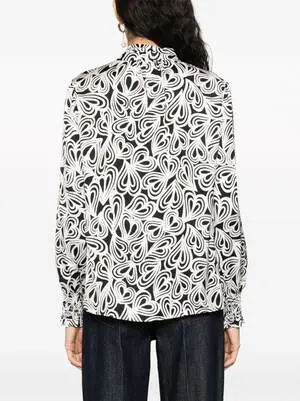 Diane Von Furstenberg Tina Heart-pattern Shirt