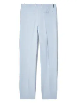 Off-White Logo-embroidered Straight-leg Trousers