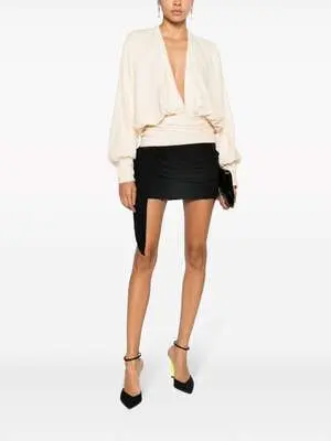 REV Mid-rise Draped Miniskirt
