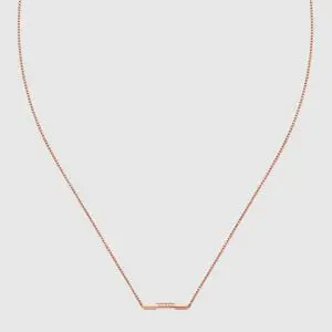 Gucci Link To Love 18k Necklace - Rose Gold