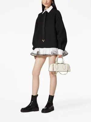 Valentino Garavani Rockstud E/w Tote Bag - White