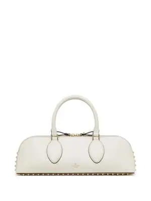 Valentino Garavani Rockstud E/w Tote Bag - White