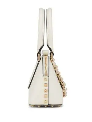 Valentino Garavani Rockstud E/w Tote Bag - White
