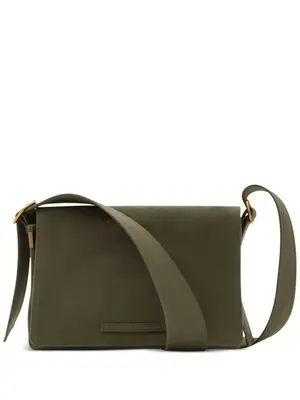 Burberry Ekd-embroidered Twill Shoulder Bag - Green