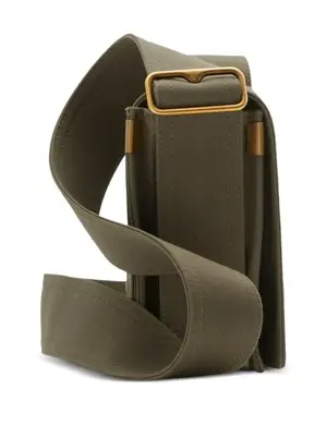 Burberry Ekd-embroidered Twill Shoulder Bag
