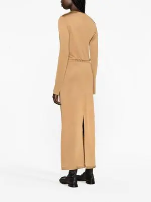 JIL SANDER Drawstring-waist Midi Dress