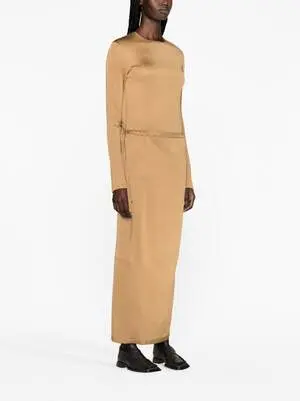 JIL SANDER Drawstring-waist Midi Dress