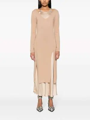 TWINSET Long-sleeve Layered Jumper Dress