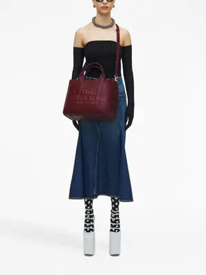 Marc Jacobs Leather Medium Tote Bag - Red