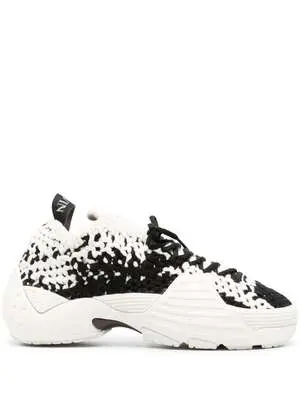 LANVIN Flash-x Crochet-knit Sneakers