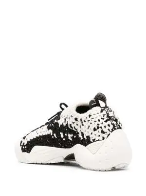 LANVIN Flash-x Crochet-knit Sneakers