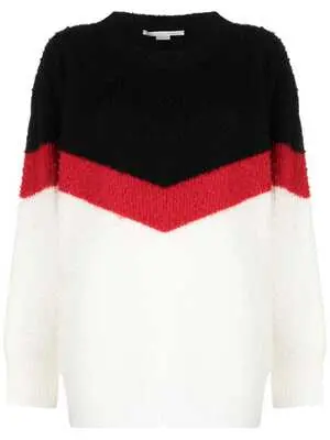 STELLA MCCARTNEY Stella McCartney Chevron-Striped Chunky-Knit Jumper