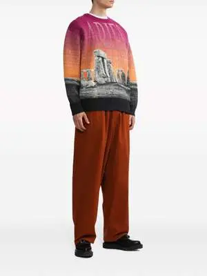 Aries Henge Illustration-print Jumper - Pink