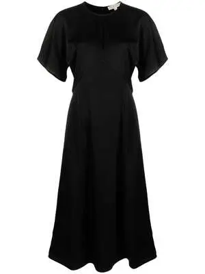 Michael Kors Flared Satin Midi Dress