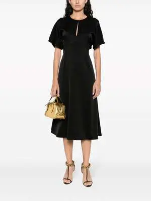 Michael Kors Flared Satin Midi Dress