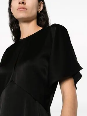 Michael Kors Flared Satin Midi Dress