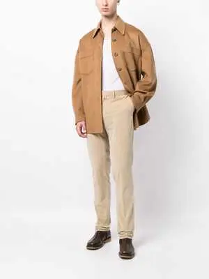PT TORINO Corduroy Tapered Trousers - Neutrals