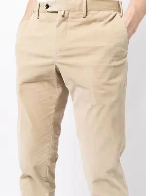 PT TORINO Corduroy Tapered Trousers - Neutrals