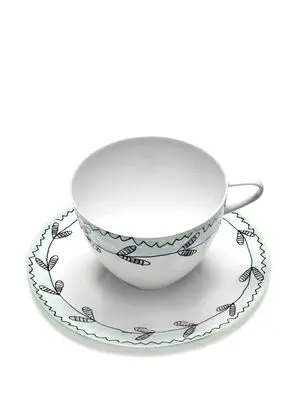 SERAX X Marni Midnight Flowers Cappuccino Cup And Saucer