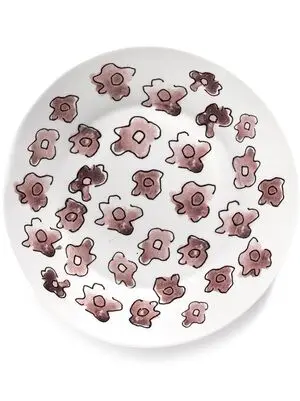 SERAX X Marni Midnight Flowers Deep Plates - White