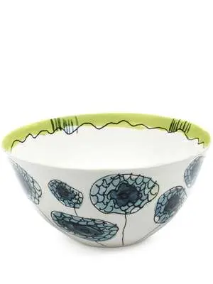 SERAX X Marni Midnight Flowers Serving Bowl - White