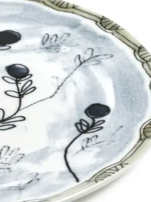 SERAX X Marni Midnight Flowers Dinner Plates - White