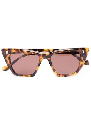 Nanushka Tortoiseshell-frame Sunglasses - Brown