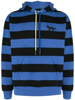 Maison Kitsuné Stripe-pattern Jersey Hoodie