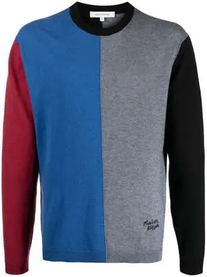 Maison Kitsuné Colour-block Jumper