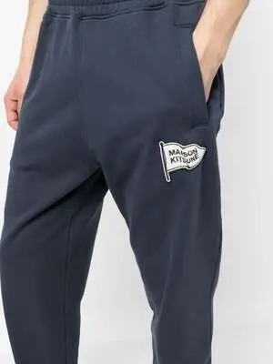 Maison Kitsuné Logo-patch Cotton Track Pants