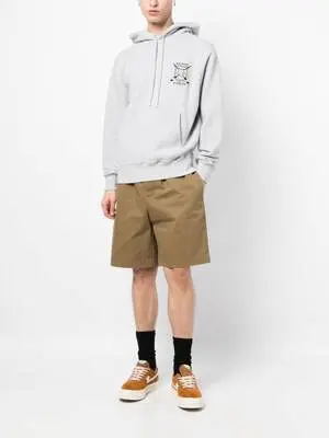 Maison Kitsuné Logo-embroidered Jersey Hoodie
