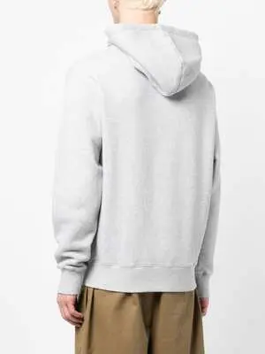 Maison Kitsuné Logo-embroidered Jersey Hoodie