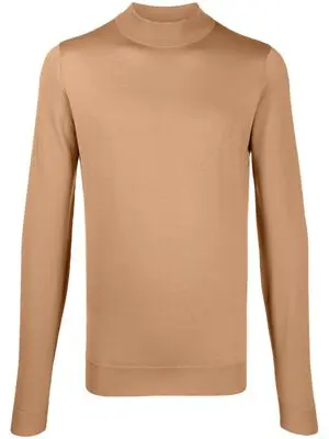 John Smedley Harcourt Wool Jumper - Brown
