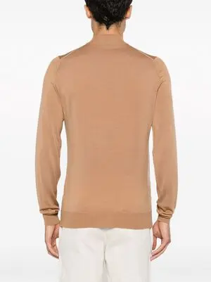 John Smedley Harcourt Wool Jumper - Brown
