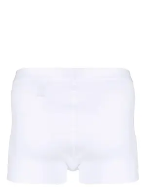 MARINE SERRE Logo-embroidered Fine-ribbed Boxers