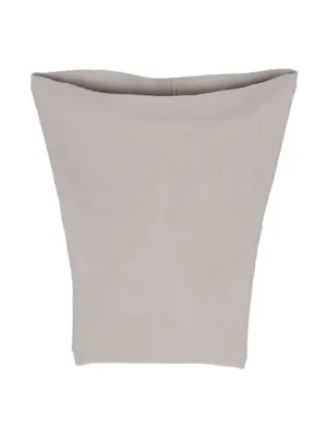 Rick Owens Fine-knit Virgin Wool Cowl Scarf - Grey