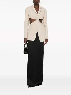 Coperni Cut-out Single-breasted Blazer - Neutrals