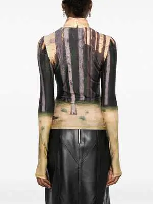 Coperni Graphic-print High-neck Top