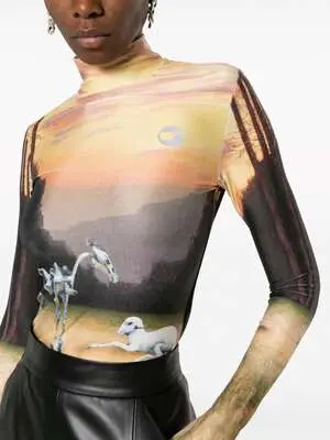 Coperni Graphic-print High-neck Top