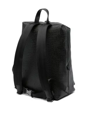 Calvin Klein Minimalism Logo-plaque Backpack - Black