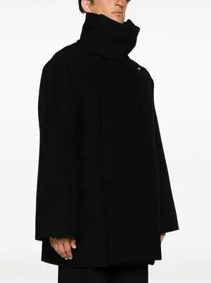 Rick Owens Double-breasted Virgin Wool Coat