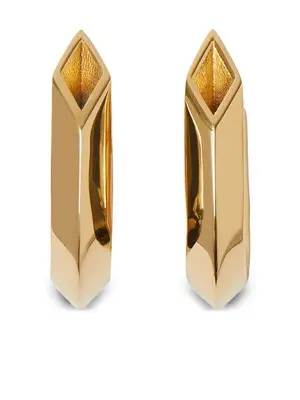 Burberry Plated Hollow Spike Hoop Earrings