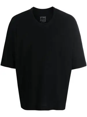Issey Miyake Short-sleeve Cotton T-shirt - Black
