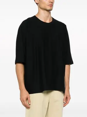 Issey Miyake Short-sleeve Cotton T-shirt - Black