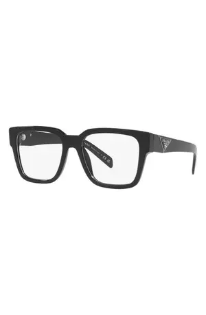 Prada 54mm Square Eyeglasses - Black