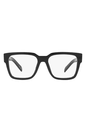 Prada 54mm Square Eyeglasses - Black